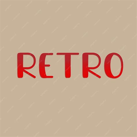 Premium Vector Retro Text Effect Eps File