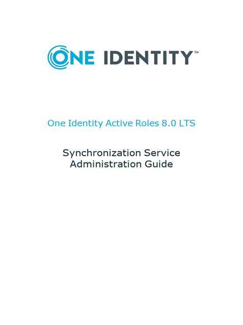 Activeroles Syncservice Adminguide Pdf Active Directory Databases