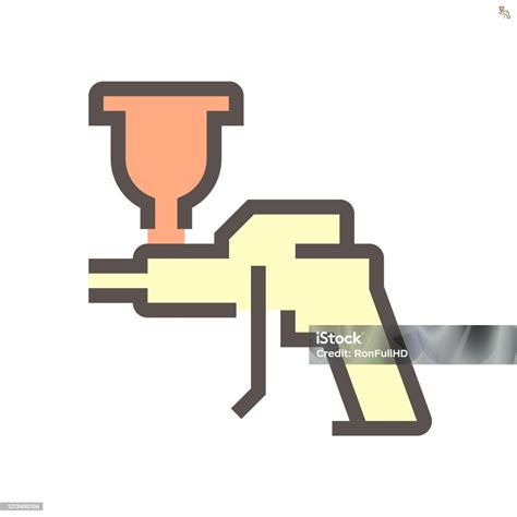 자동차 페인트 노즐 도구 자동차 페인팅 작업 벡터 아이콘 디자인 가리기에 대한 스톡 벡터 아트 및 기타 이미지 가리기 교통 위반 티켓 교통수단 Istock