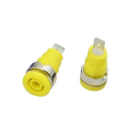 Type A Yellow 4mm Banana Plug Jack Socket 1kv Max 32a Robo Nepal