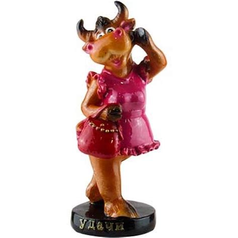 Статуетка бик з побажаннями дівчинка кераміка арт W9802abcd 20 153 — ціна 112 грн у каталозі