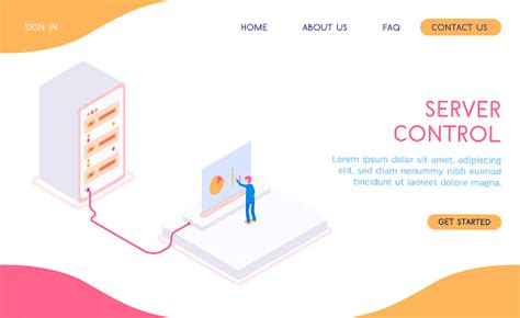 작업자 및 서버 일러스트레이션을 통해 최신 아이소메트릭 3d 벡터 서버 제어 Cpu에 대한 스톡 벡터 아트 및 기타 이미지 Cpu 개념 개념과 주제 Istock