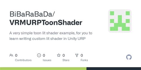Github Bibarabadavrmurptoonshader A Very Simple Toon Lit Shader