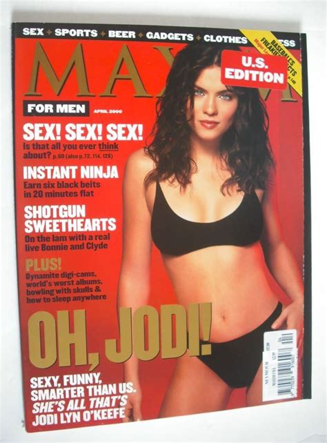 Maxim Magazine Jodi Lyn Okeefe Cover April 2000 Us Edition