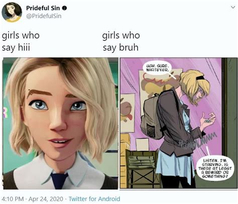 I Love Both Versions But Comic Gwen Is Unmatched Scrolller