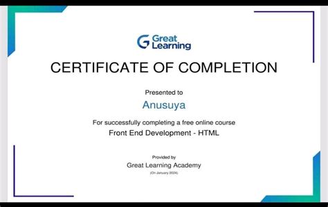 Anusuya G On Linkedin Webdevelopment Html Css Learning Careergrowth