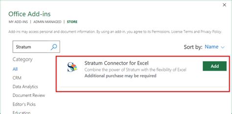 Help Stratum Excel Connector Help