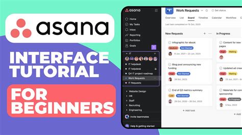 Asana Interface Tutorial For Beginners 2023 Youtube