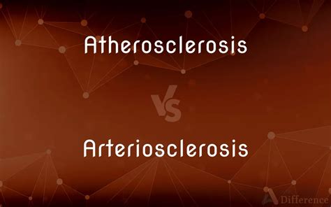 Atherosclerosis Vs Arteriosclerosis — Whats The Difference