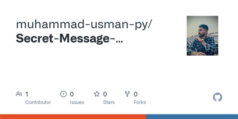 Github Muhammad Usman Pysecret Message Encoder Decoder