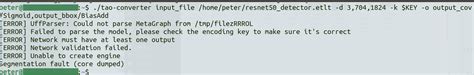 Tao Converter Error Failed To Parse The Model Please Check The Encoding Key To Make Sure Its