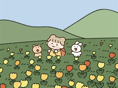 今日份丨可爱小人 卡通ipadand电脑壁纸无水印🌼 新浪新闻