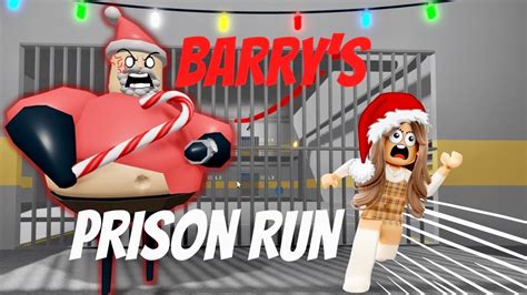 Escape Barry Prison Run Christmas Edition Youtube