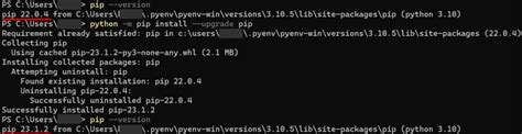 Python pipのアップデートの仕方