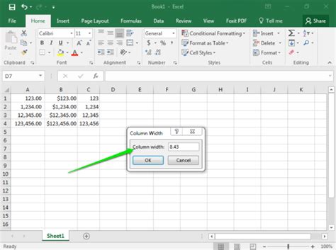 Changing Width Of Columns And Rows Computer Applications For Managers