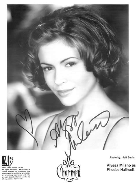 Celebrity Autographs Alyssa Milano Pic 02