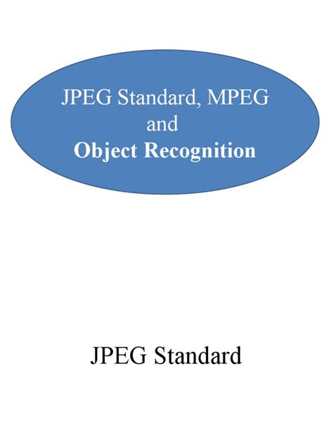jpeg standard mpeg and recognition pdf data compression video