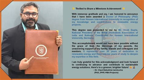 Dr Vipul Jambucha Phdpmp On Linkedin 🌟 Exited To Share A Milestone