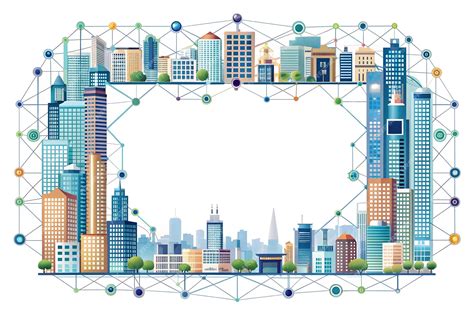 Minimalistic Flat Vector Illustration Of Aidriven Algorithmic Border Frame For Smart Business