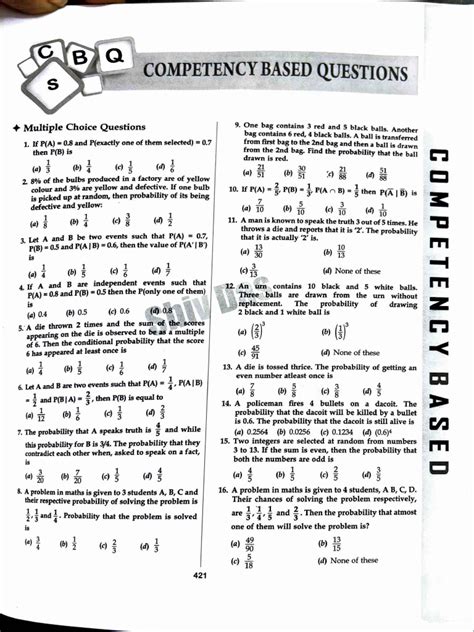 Mcq Probability Class 12 Pdf Probability Mathematics Mcq Probability Class 12 Pdf Probability Mathematics