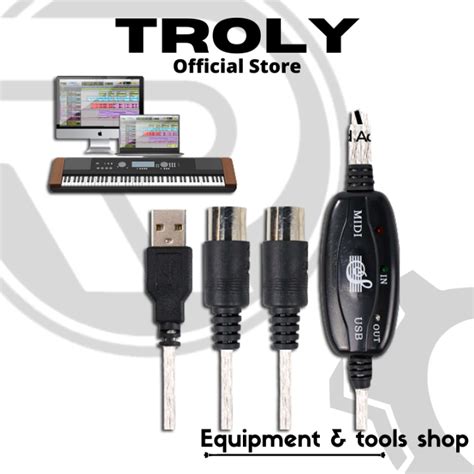 Usb Midi Converter Pc To Music Keyboard Adapter Conventer Adapter Usb