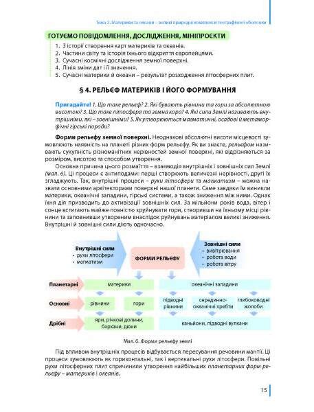 Книга «Географія Підручник 7 клас Сергій Кобернік купити за ціною 363 на Yakaboo 978 966