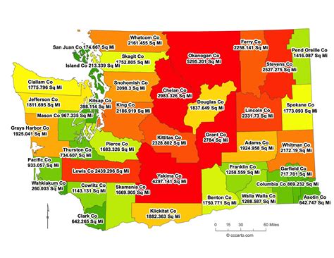 Washington State Maps Collection Counties All 39 Washington Counties