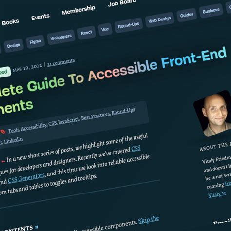 Una guía completa de componentes front end accesibles WD Web Design