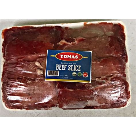 Jual Yomas Beef Slice Merah 500 Gr Shopee Indonesia