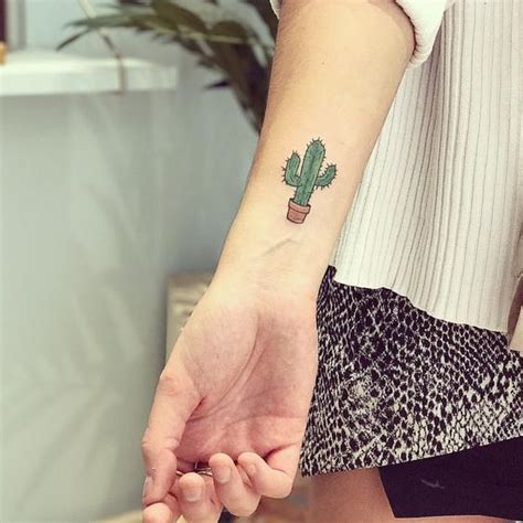 Tatuaje Cactus Verde Tatuajes Para Mujeres Tatuajes Cactus