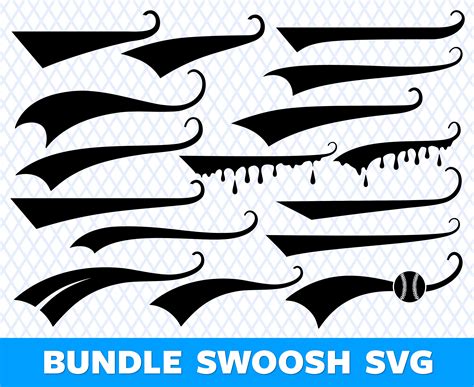 Swoosh Svg Text Tails Svg Baseball Text Tails Svg Png Text Swoosh Svg Text Tails Cut Files