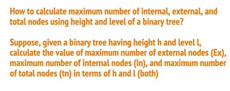 Solved How To Calculate Maximum Number Of Internal