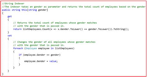 Indexers Real Time Example In C Dot Net Tutorials