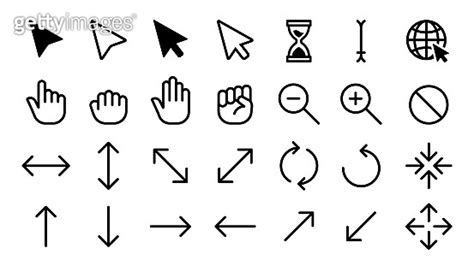 Cursor Icons Web Internet Scale Arrow Clicking Computer Pointer Hand Mouse Cursors Static And