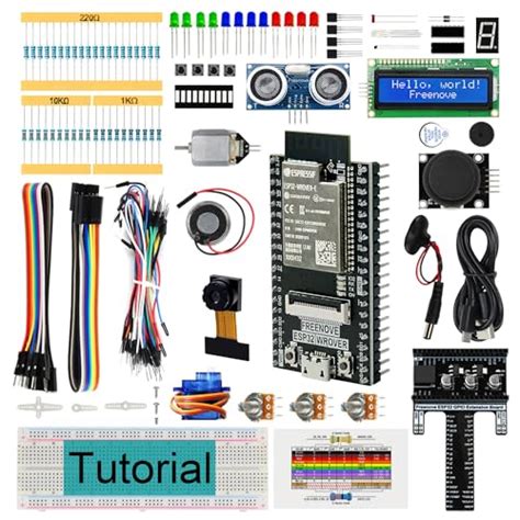 Freenove Super Kit De Démarrage Pour Esp32 Wrover Inclus Compatible Avec Arduino Ide Caméra