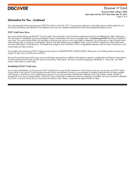 Discover Card Statement Redesign — Angela May