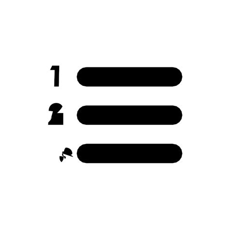 Ordered List Vector Svg Icon Svg Repo