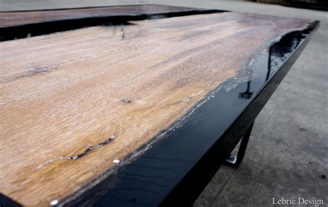 Table Basse Resine Et Bois Mobilier Design Décoration Dintérieur