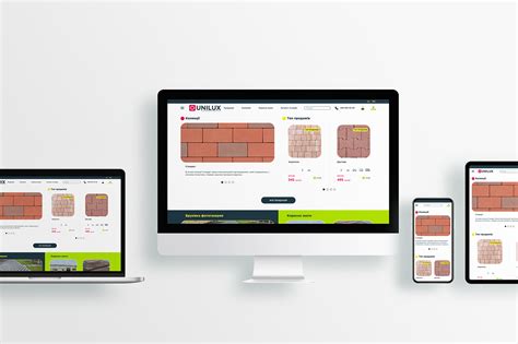 Ux Ui Design For E Shop For Pavement Tile Unilux Behance