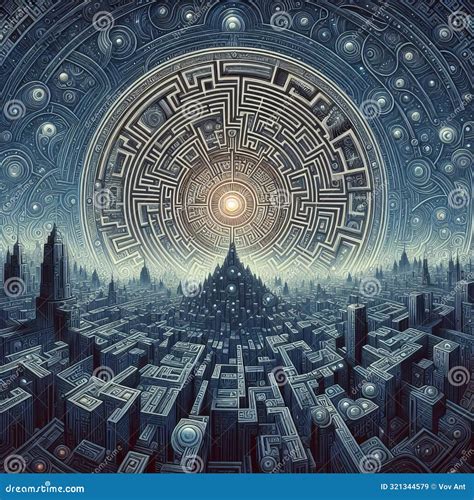 Labyrinth Art Visual Artworks Depicting Mazes Labyrinths Or M Royalty