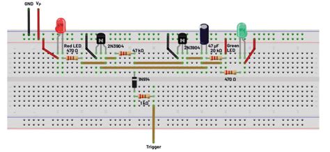 Monostable Multivibrator Breadboard Circuit Download Scientific Diagram
