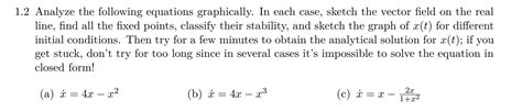 solved 1 2 analyze the following equations graphically in