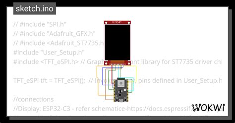 Displaywithesp32 C3 Wokwi Esp32 Stm32 Arduino Simulator