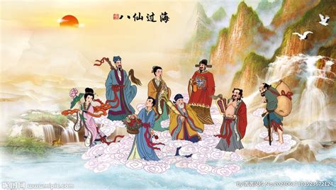 八仙过海设计图风景psd分层素材设计图库昵图网
