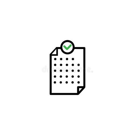 Document Icon With Check And Cross Symbol Vector Illustration Stock Vector Illustration Of