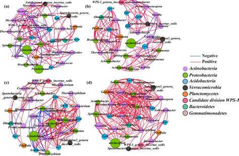 Network Of Microbiome Community At The Genus Level Based On Spearmans Download Scientific