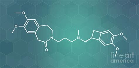 Ivabradine Angina Pectoris Drug Molecule Photograph By Molekuulscience