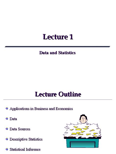 Lecture 1 Data And Statistics Overview Pdf Level Of Measurement