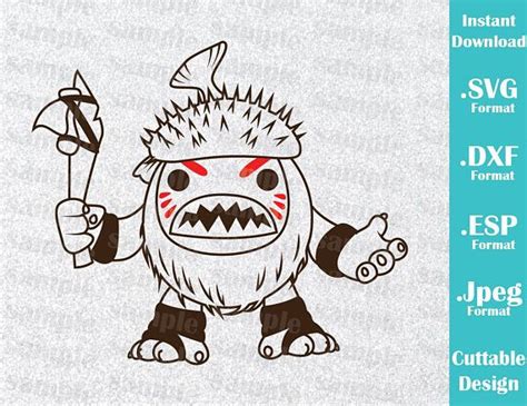 Instant Download Svg Disney Inspired Kakamora From Moana For Kakamora