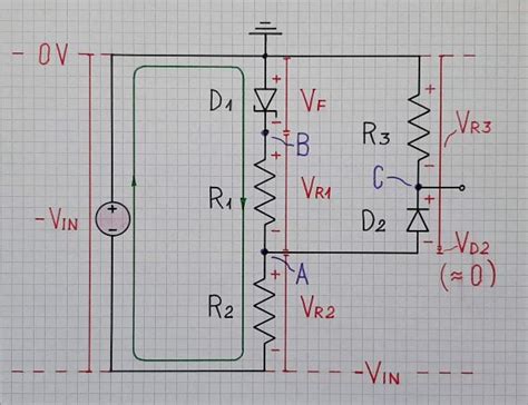 Signal Triangle Wave Input With Zener And Diode Electrical